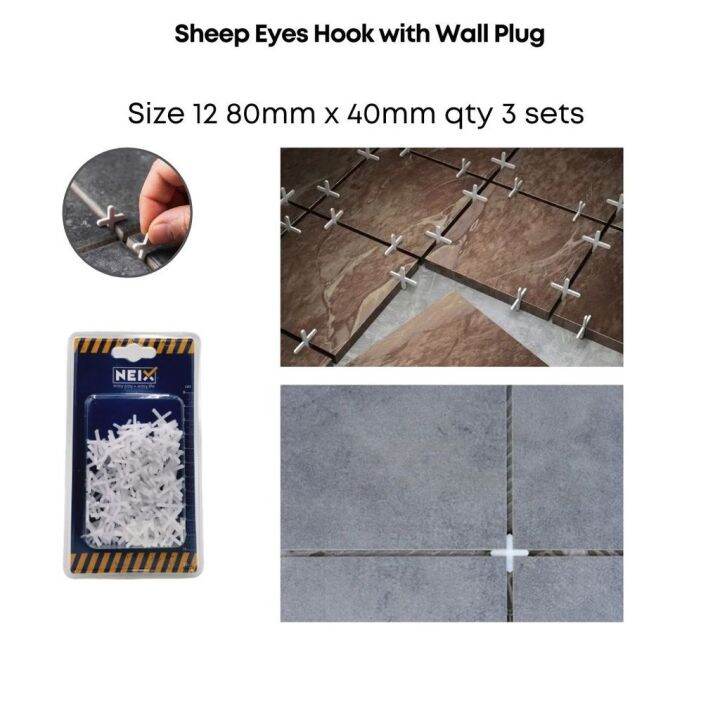 [HUNTWARE] Standard floor tile Spacer Cross PVC Plastic Corner Trim ...