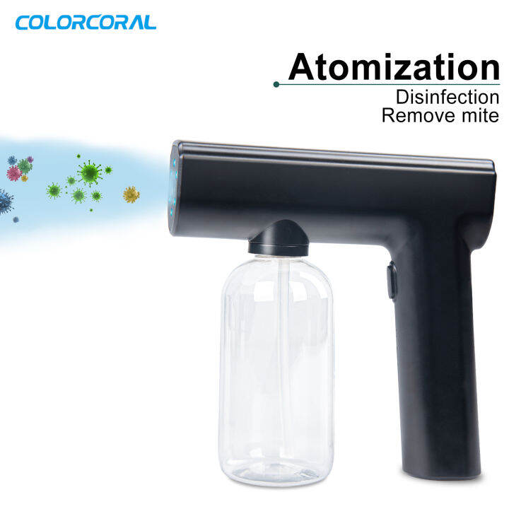 ColorCoral Nano Spray Gun Blue Ray Disinfection Fog Machine Wireless ...