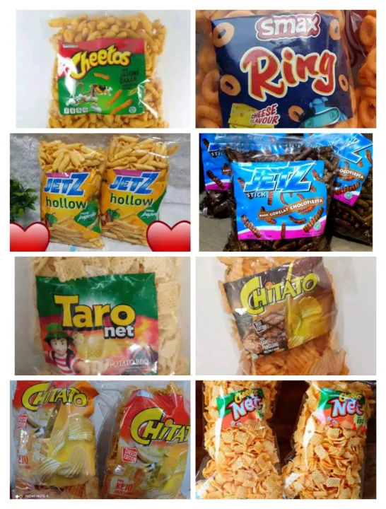 MURAH Snack kiloan Chiki Taro Net Cheetos Jagung Bakar Chitato Rings ...