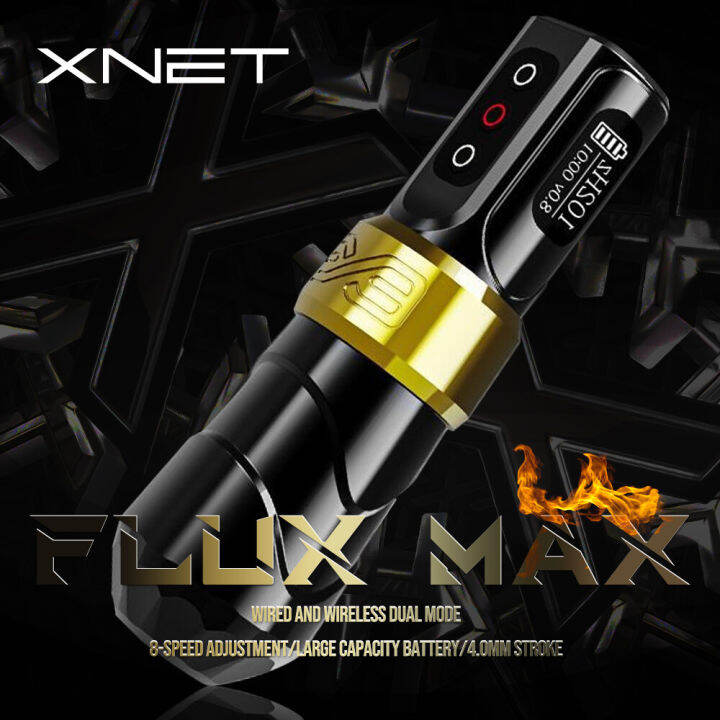 FLUX MAX Professional Wireless Tattoo Machine Pen Rotaty Powerful ...