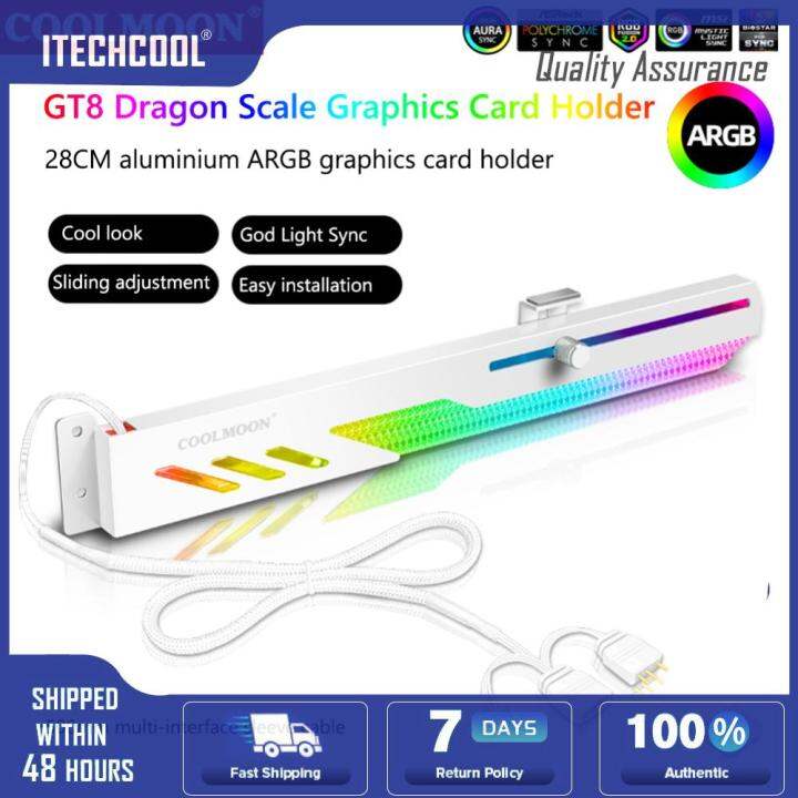 【Original】COOLMOON GT8 Computer Video Card Stand GPU Holder for ASUS ...