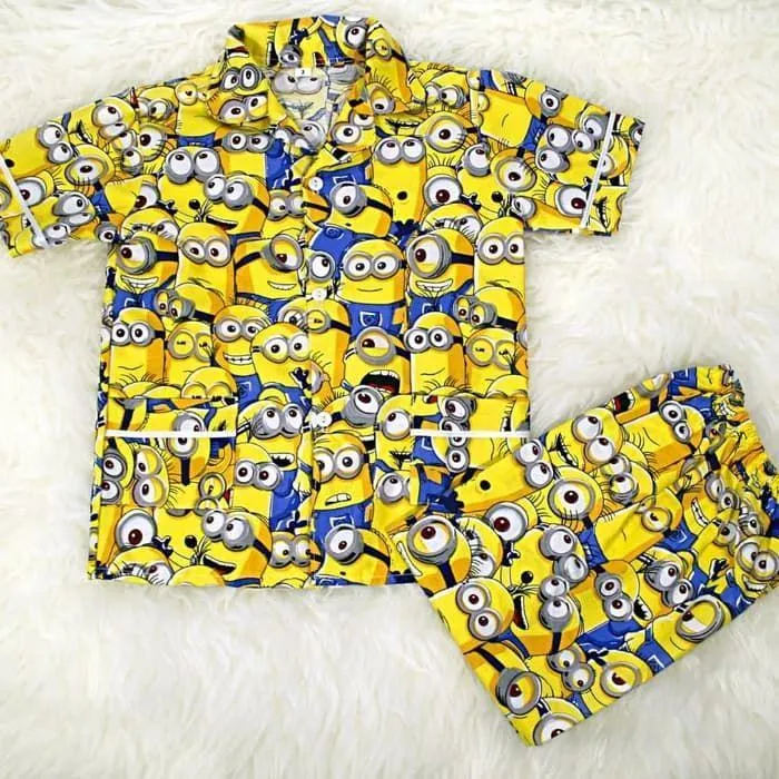 PIYAMA ANAK MINION KUNING 1--10 TAHUN | Lazada Indonesia