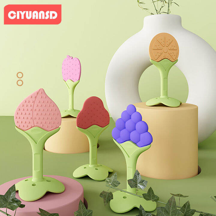 Newborn grinding stick baby gutta percha baby food-grade silica gel ...