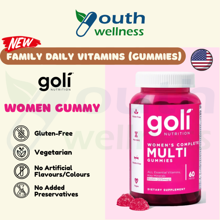 Goli Gummies Women's Complete Multivitamin (60's) | Lazada