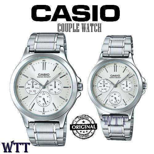 CASIO ORIGINAL MTP-V300D-7A AND LTP-V300D-7A COUPLE WATCH (MTP-V300D LTP-V300D) | Lazada