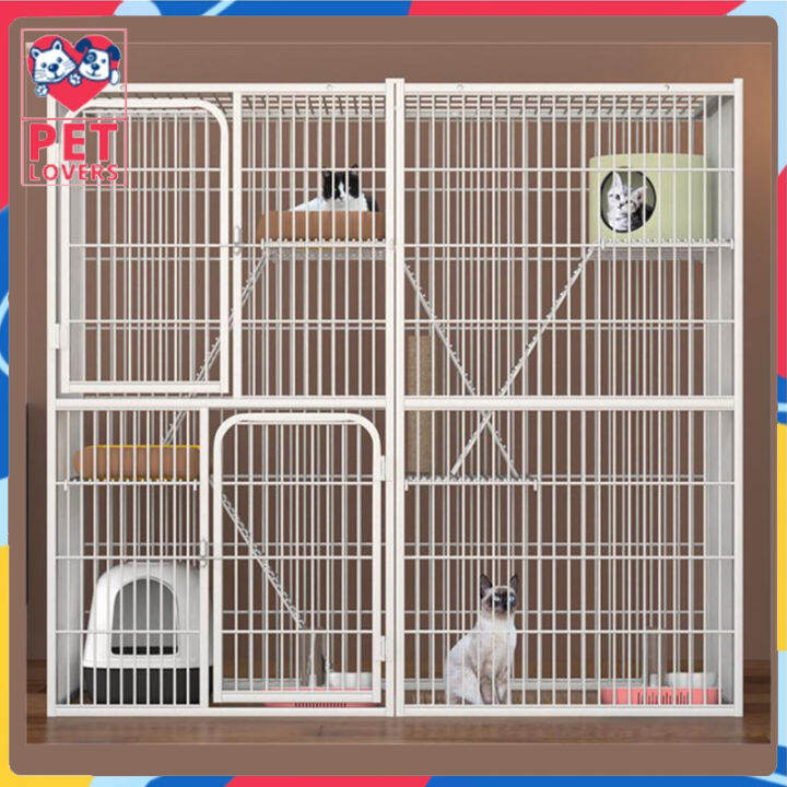 Cat Cage Cat Villa Extra Large Free Space Cat House Cat Breeding Villa ...