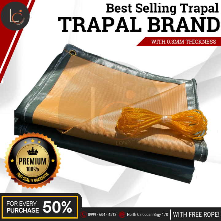 6x5ft FREE ROPE!! PVC ORIGINAL TARPAULIN LAMINATED TRAPAL 100% ...