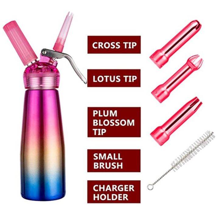 【Ready Stock】500ml stainless steel Cream Gun Siphon Whipped Cream ...