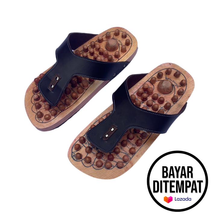 SANDAL KESEHATAN KAYU / SANDAL REFLEKSI / SANDAL KAYU / SANDAL REMATIK ...