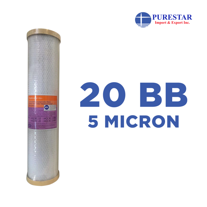 Hydrosep Carbon Block Filter 20 BB 5 MICRON | Lazada PH