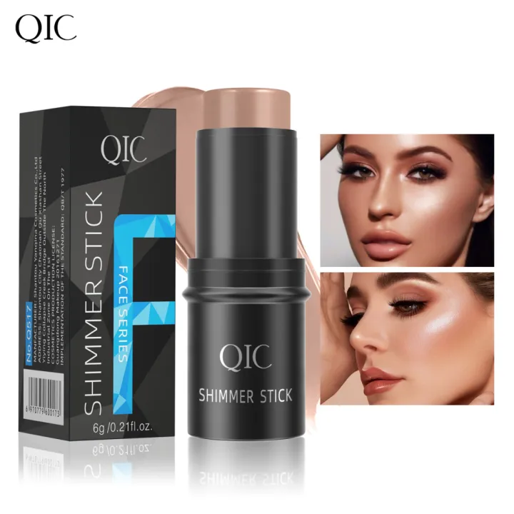 QIC Makeup Perona Pipi Highlight dan Stik Kontur, Natural Matte ...