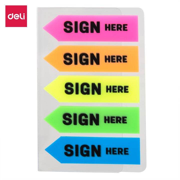 Deli Sticky Notes bisa untuk menempatkan tanda tangan dengan dua jenis ...