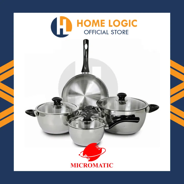 Micromatic High Quality Stainless Steel 7 PCS. Cookware Set / MCS-7 ...