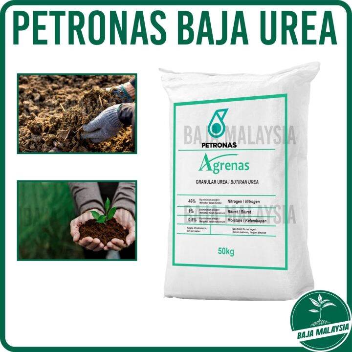 PETRONAS Baja Urea 50kg Fertilizer N46% Baja Rumput Tunggal Daun Pokok ...