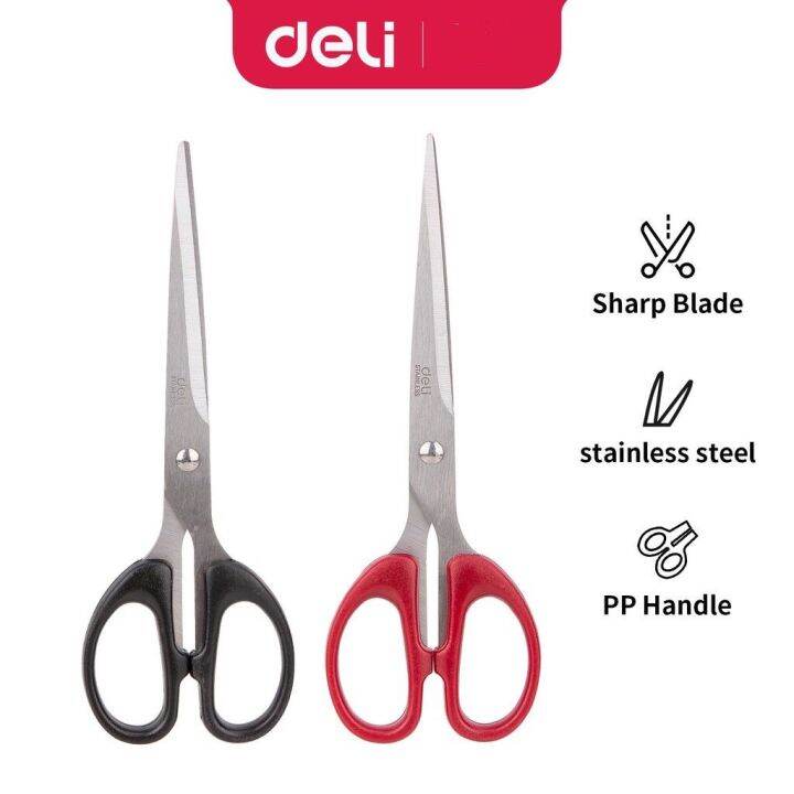 Deli Scissors Big School Scissors Sharp Polished Blade (210mm) [E6010 ...