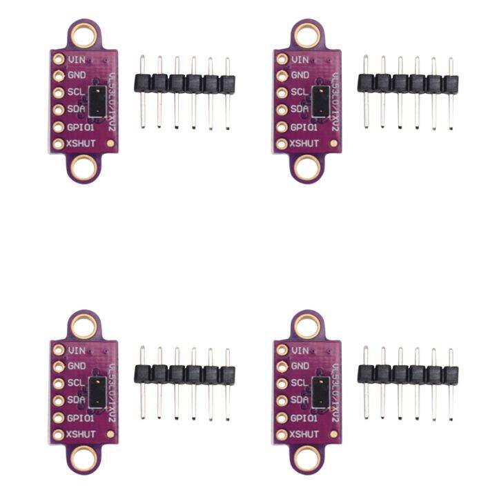 4X VL53L0X Time-Of-Flight Distance Sensor GY-VL53L0XV2 Module for ...