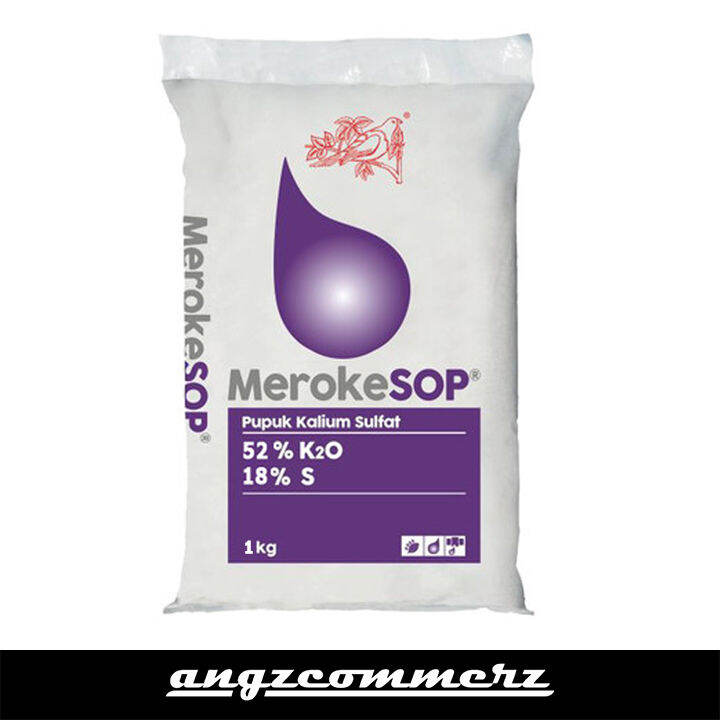 MEROKE Mutiara SOP NPK Ideal 52% Kalium Oksida K2O dan 18% Sulfa 1 Kg ...