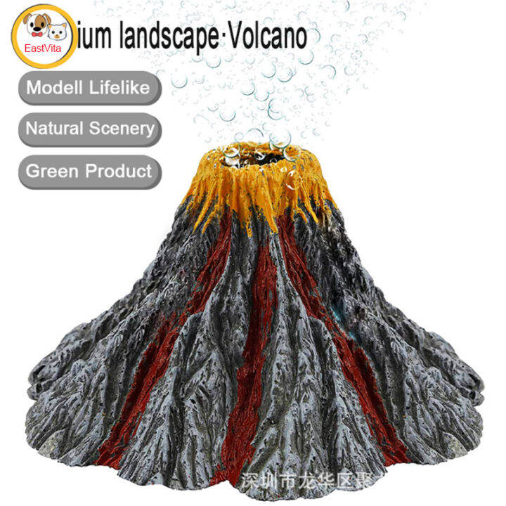 Artificial Volcano Ornaments Oxygen Pump Air Bubbler Stone Kit ...