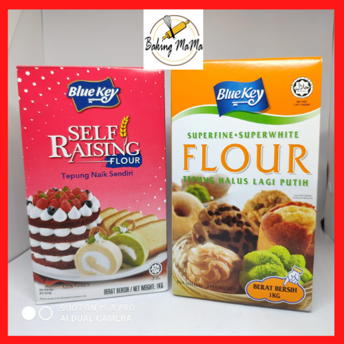 Blue Key Self Raising Flour / Superfine Superwhite Flour 1kg | Lazada
