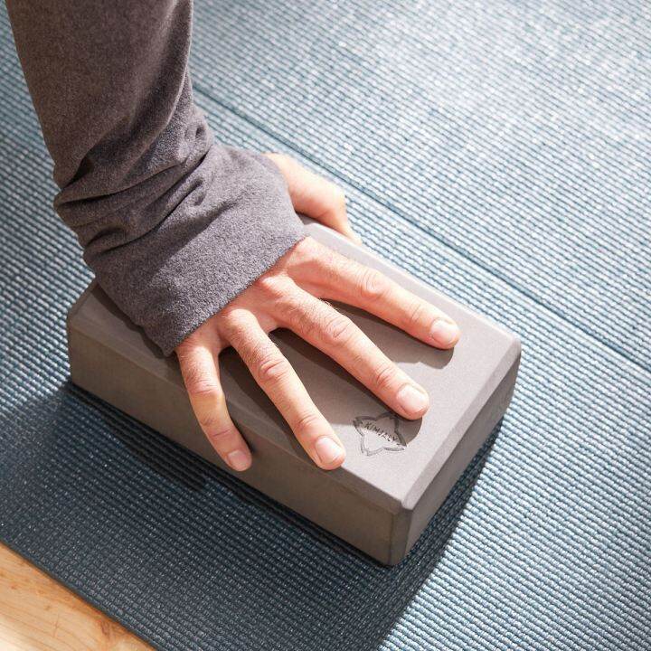 Yoga Foam Block , 22.5x13.5x7.5 cm.- Dark Grey | Lazada.co.th