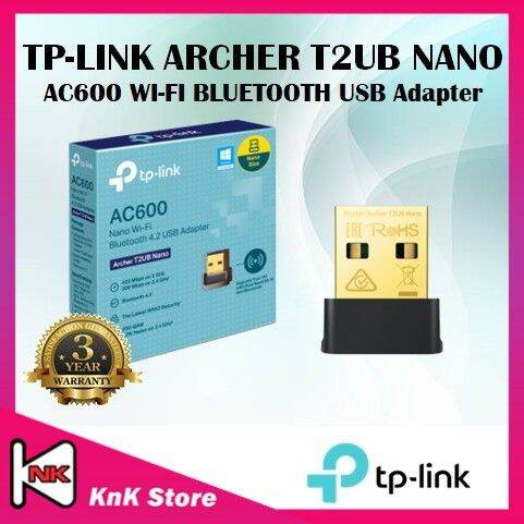 TP-LINK ARCHER T2UB NANO AC600 WI-FI BLUETOOTH 4.2 WIRELESS USB ADAPTER ...