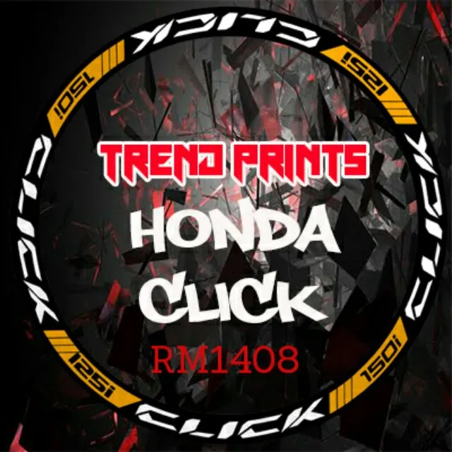 HONDA CLICK MAGS STICKER GAME CHANGER durable | Lazada PH