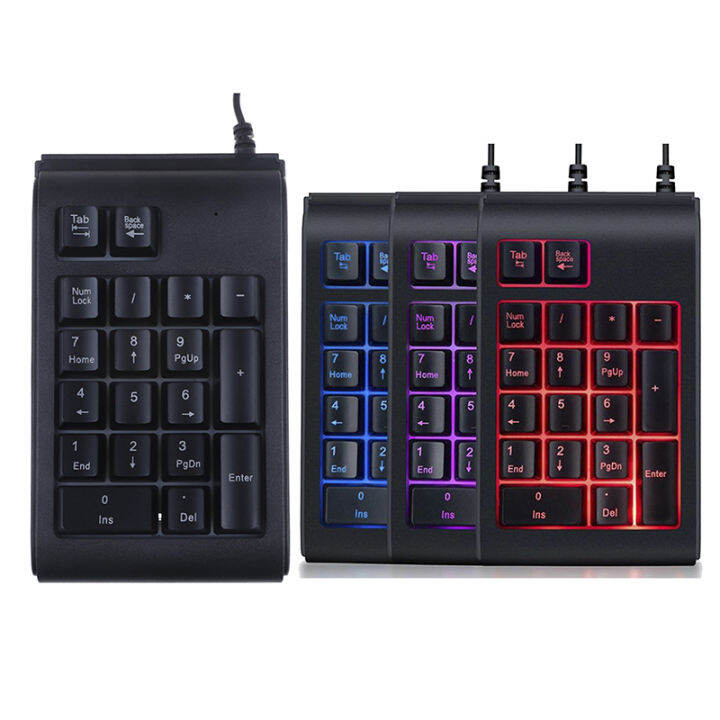 [casoho] ขายดี19คีย์ Keyboard Angka Usb คีย์บอร์ด Led แป้นพิมพ์ตัวเลข