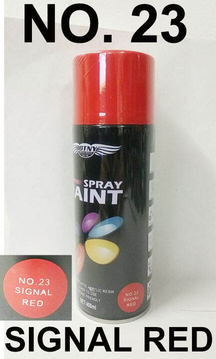 SPRAY PAINT NO. 23 SIGNAL RED ( 400 ML PER CAN ) PRO CAR BEAUTY SINCE ...