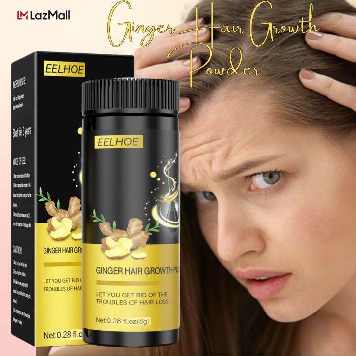 Ginger Hair Growth Powder Anti-Hair Loss Prevent Hair Scalps Restore And Stabilize Hair ...