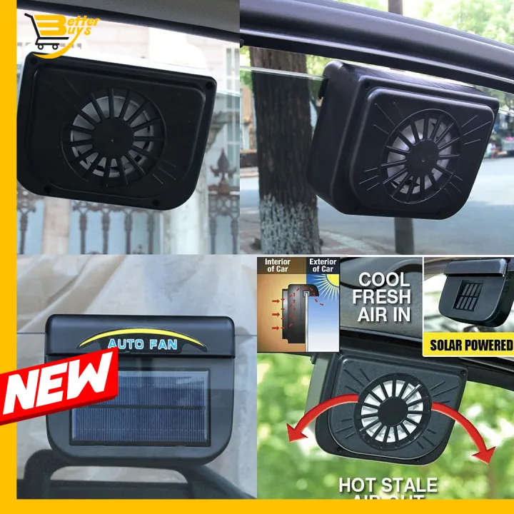 Auto Cool Solar Powered Car Cooler Auto Fan Air Ventillation With ...