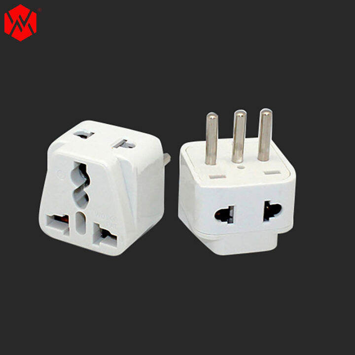 WM-054 3-pin Italy, Uruguay, Chile, Syria standard plug With lateral ...