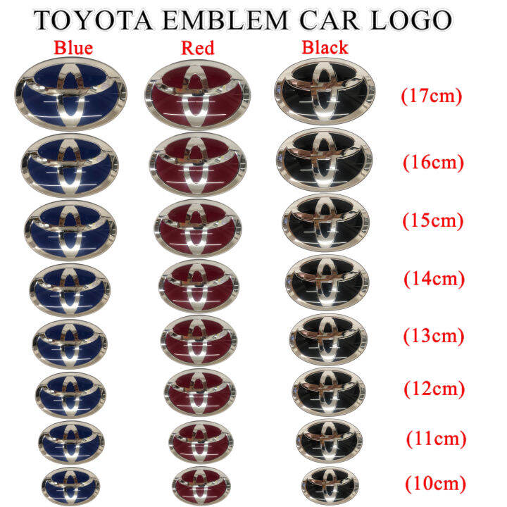 CPAO TOYOTA Car Logo Emblem Car Front Grille Emblem Logo Rear Trunk ...