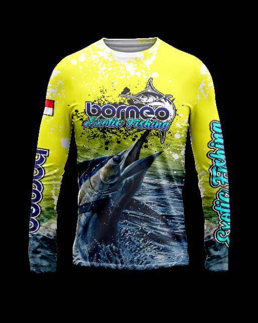 Baju jersey memancing Custom logo dan nama | Lazada Indonesia