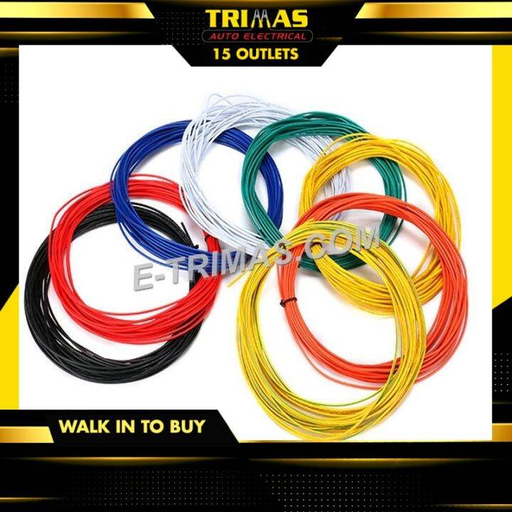 TRIMAS 14 AWG Automotive Multi Strand Wiring Wire Cables AWG14 (10M ...