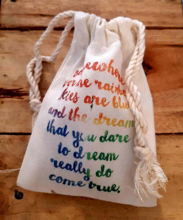 DRAWSTRINGS CANVAS POUCH, DIY, Personalized SOUVENIRS & GIVEAWAYS 8X10 ...