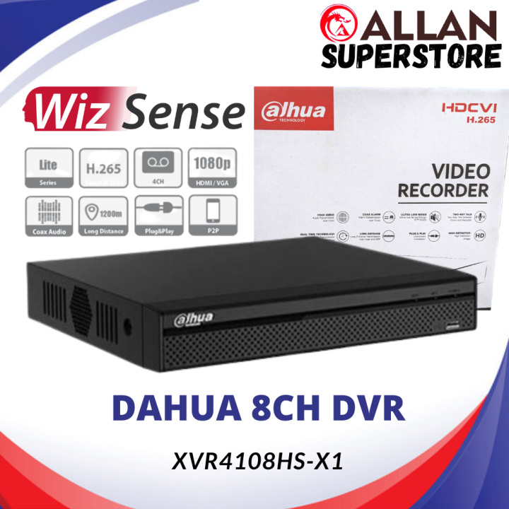 DAHUA 8 Channel 2MP DVR 1HDD WizSense Digital Video Recorder Security AI XVR DAHUA | CCTV DVR ...