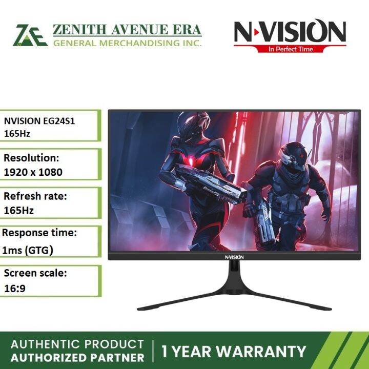 N-Vision EG24S1 23.8" IPS FHD 165Hz LED Gaming Monitor | Lazada PH