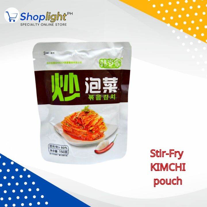 KIMCHI Korean authentic kimchi pouch 150g Stir Fried kimchi snack ready ...