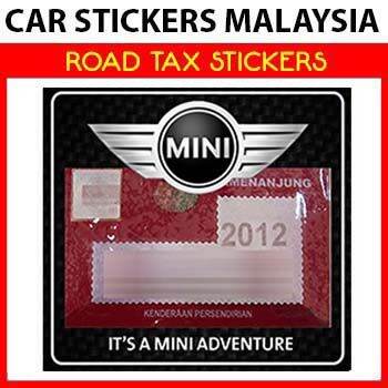Road Tax Sticker - Car Logo Mini CSM | Lazada