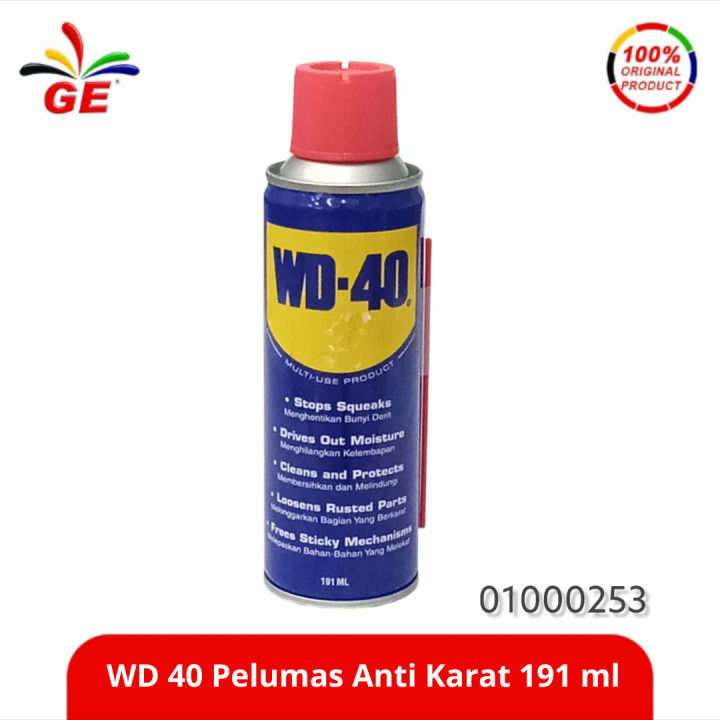 WD 40 Pelumas Anti Karat 191 ml 01000253 | Lazada Indonesia