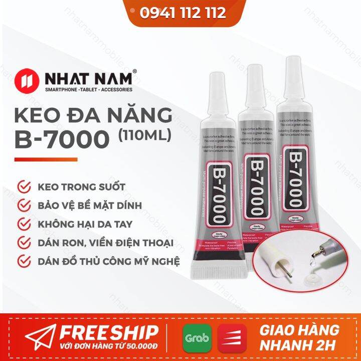 Keo dán B7000 110ml siêu dính, dán gioăng, keo dán màn hình, keo dán ...