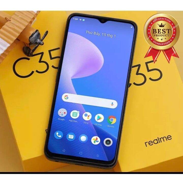 Realme C35 Smartphone 16 + 512GB Android Cellphone 50MP Triple Camera ...