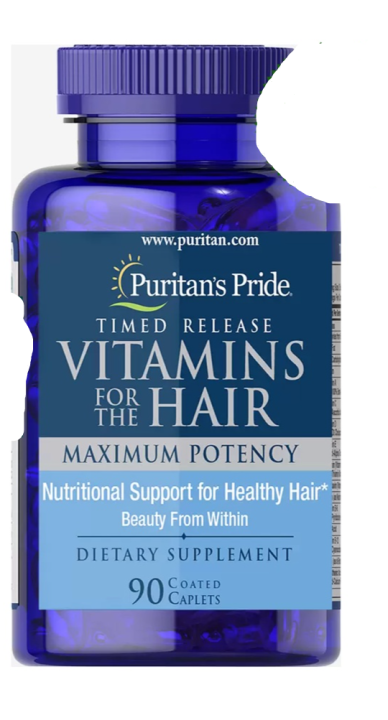 Puritan's Pride Vitamins for the Hair Timed Release / 90 Caplets ...