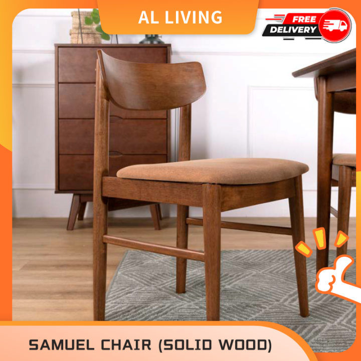 [2 UNITS IN BOX] SAMUEL Dining Chair Nordic Eames Elegant Wood Chair ...
