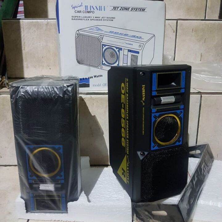 speaker pasif 4 inchi massive 3 way plus bracket speaker mobil | Lazada ...