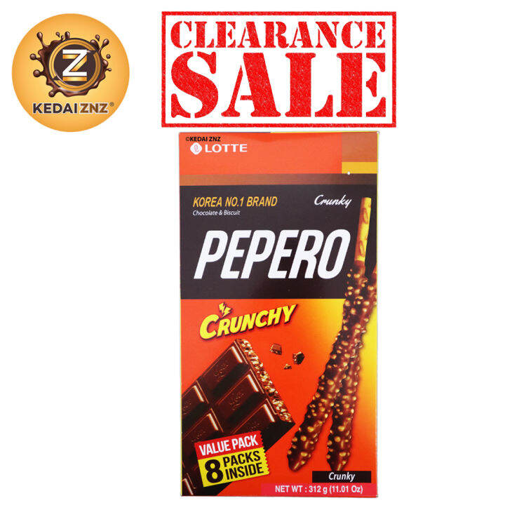 Chocolate LOTTE PEPERO CRUNKY Box 312g Coklat | Lazada