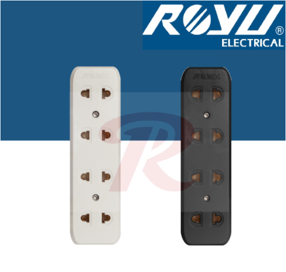 Royu 4 Gang Surface Type Universal Outlet | Lazada PH