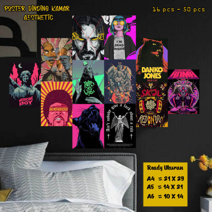Poster Dinding Kamar Aesthetic Ukuran A6 A5 A4 - Poster Kamar Aesthetic ...