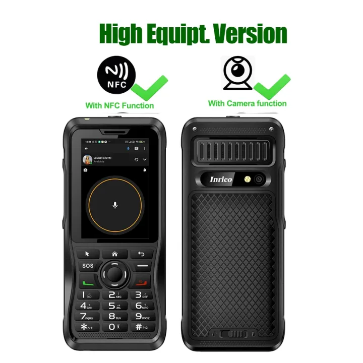 Zello Inrico T310 Rugged 4G Poc Wifi Radio With 2.4 Inch Small Keypad ...