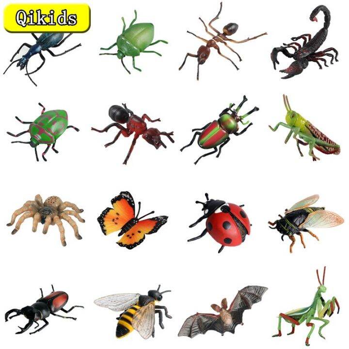 Lifelike Insect Figurines Ant Stag Beetle African Air Armor Beetle ...
